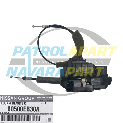 Genuine Door Lock Mechanism Right Hand Front - Nissan Navara D40 ...